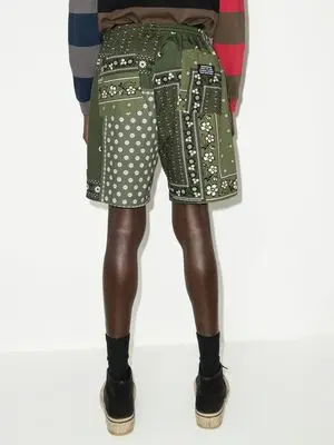 NEIGHBORHOOD Bandana Patchwork Bermuda Shorts