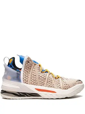 Nike Lebron 18 Animal Print Sneakers - Neutrals