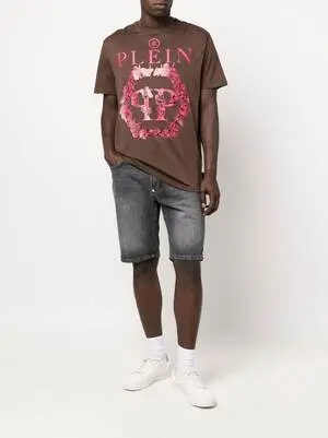 Philipp Plein Knee-length Denim Shorts