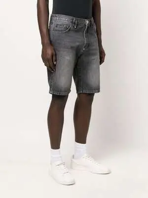 Philipp Plein Knee-length Denim Shorts