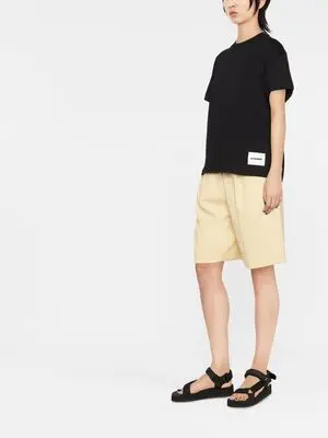JIL SANDER Logo-patch T-shirt - Black