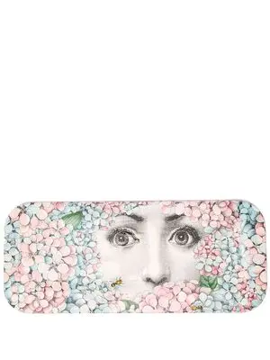 FORNASETTI Ortensia Decorative Tray - White