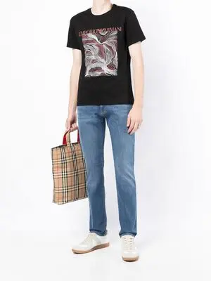 Emporio Armani Slim-cut Denim Jeans - Blue