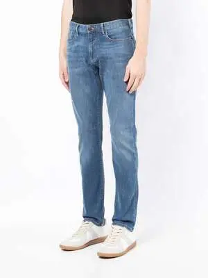 Emporio Armani Slim-cut Denim Jeans - Blue