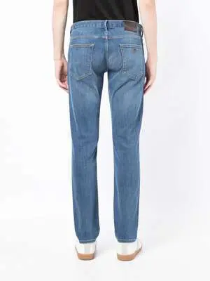 Emporio Armani Slim-cut Denim Jeans - Blue