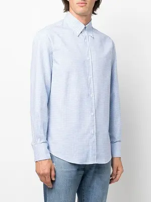 Brunello Cucinelli Check-print Button-down Shirt