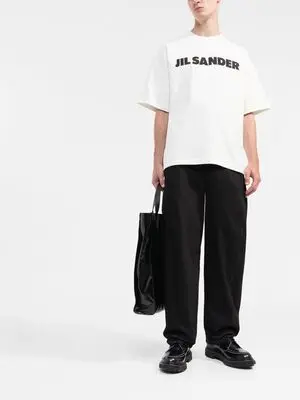 JIL SANDER Logo-print Cotton T-shirt - White