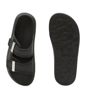 Alexander McQueen Logo Slides - Black