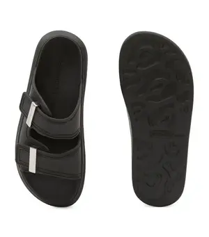 Alexander McQueen Logo Slides - Black