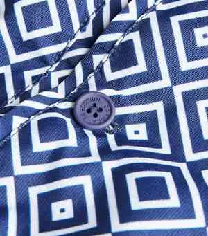 Frescobol Carioca Patterned Angra Swim Shorts - Navy