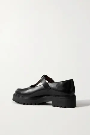 REFORMATION Abalonia Leather Mary Jane Pumps