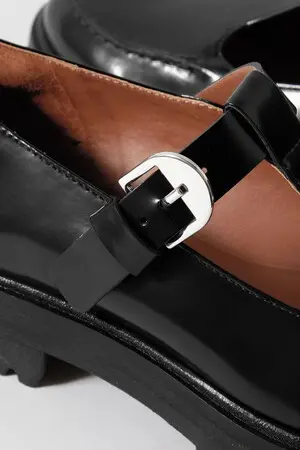 REFORMATION Abalonia Leather Mary Jane Pumps