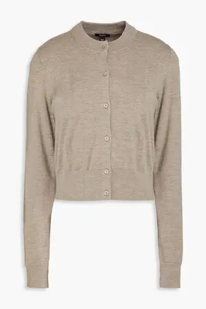 JOSEPH Mélange Cashmereblend Cardigan - Mushroom