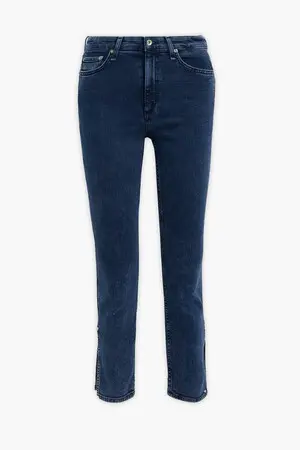 Rag & Bone Nina Highrise Skinny Jeans - Dark Denim