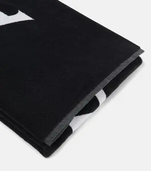 Alaïa Logo Jacquard Cotton Beach Towel