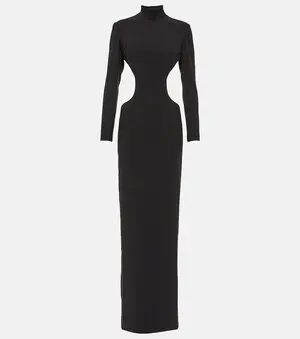 MONOT Cutout Crêpe Gown