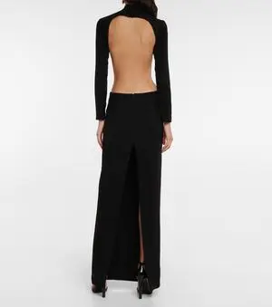 MONOT Cutout Crêpe Gown