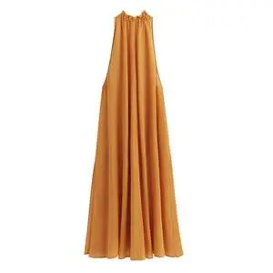 Cuyana Gathered-neck Maxi Cover Up