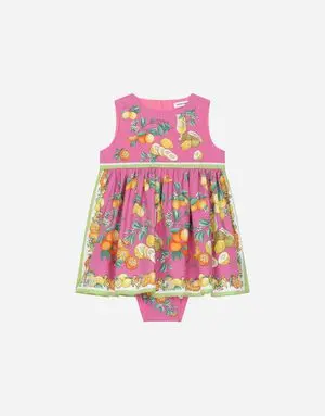 Dolce & Gabbana Citrus-print Poplin Midi Dress