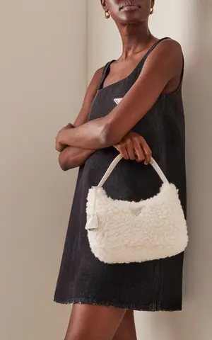 Prada Re-edition 2000 Wool-cashmere Mini Bag
