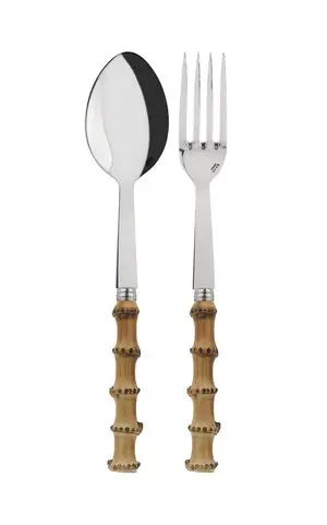 SABRE Panda Bamboo Two-piece Serving Set - Brown