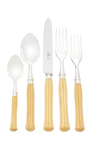 ALAIN SAINT-JOANIS Majestic Boxwood -plated Ware Set - Silver
