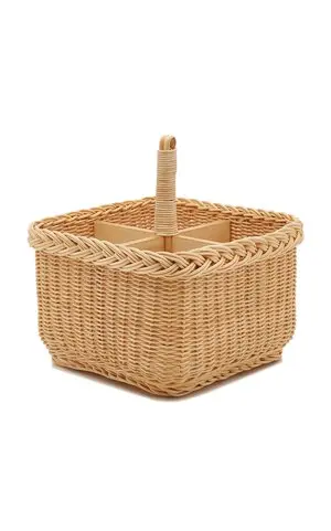 MODA DOMUS Wicker Condiments Holder - Neutral