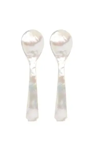 LORENZI MILANO - Set-of-two Mother-of-pearl Caviar Spoons