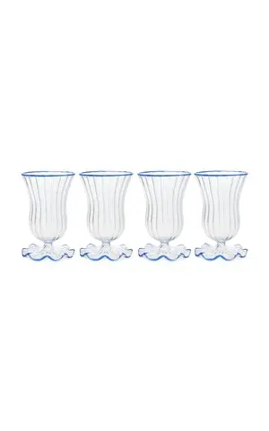 MODA DOMUS Set-of-four Wine Glasses - Blue