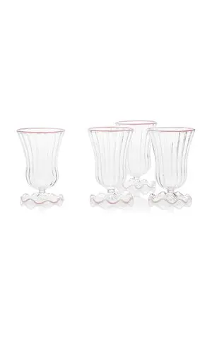 MODA DOMUS Set-of-four Wine Glasses - Pink