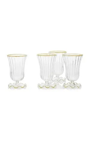 MODA DOMUS Set-of-four Water Glasses - Yellow