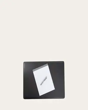 ROYCE NEW YORK Personalized Leather Desk Pad, 22" X 16
