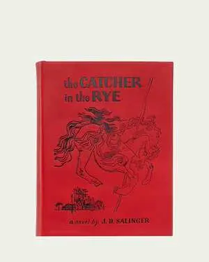 GRAPHIC IMAGE The Catcher In The Rye" Leather Bound Book J. D. Salinger - Red