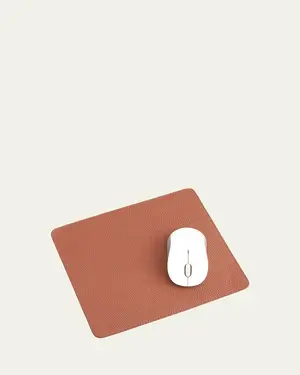 ROYCE NEW YORK Personalized Leather Mouse Pad - Tan