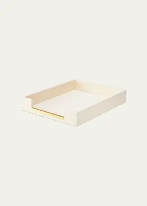 Aerin Faux Shagreen Paper Tray One-color