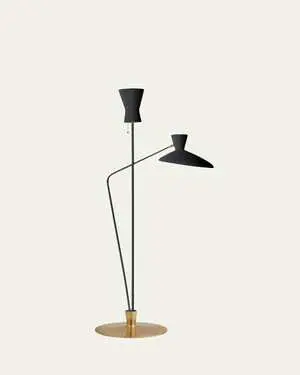 VISUAL COMFORT & CO. Austen Large Dual Function Floor Lamp Aerin - Black