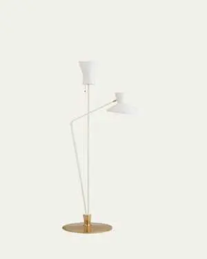 VISUAL COMFORT & CO. Austen Large Dual Function Floor Lamp Aerin - White