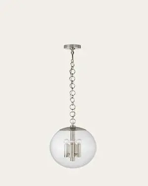 VISUAL COMFORT & CO. Turenne Medium Globe Pendant Aerin - Silver