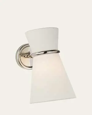 VISUAL COMFORT & CO. Clarkson Small Single Pivoting Sconce Aerin - Silver