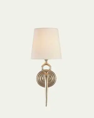 VISUAL COMFORT & CO. Bristol Single Sconce By Aerin Silver