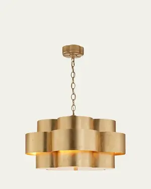 VISUAL COMFORT & CO. Arabelle Hanging Shade Aerin - Burn Slv Leaf