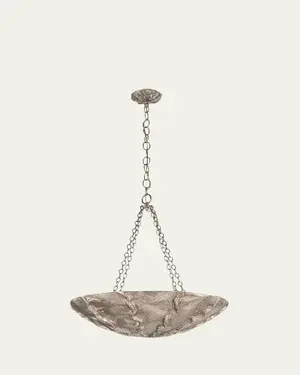 VISUAL COMFORT & CO. Benit Medium Sculpted Chandelier By Aerin Silver