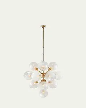 VISUAL COMFORT & CO. Cristol Large Tiered Chandelier Aerin - Gold