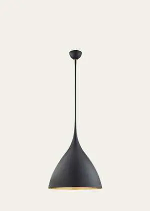 VISUAL COMFORT & CO. Agnes Medium Pendant By Aerin Black