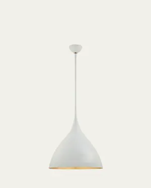 VISUAL COMFORT & CO. Agnes Medium Pendant By Aerin White