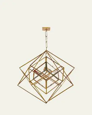 VISUAL COMFORT & CO. Cubist Medium Chandelier Kelly Wearstler - Gold