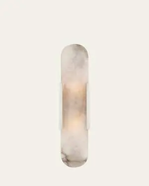 VISUAL COMFORT & CO. Melange Elongated Sconce By Kelly Wearstler Polished Nickel