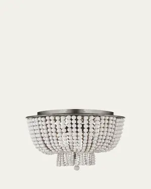 VISUAL COMFORT & CO. Jacqueline Flush Mount Aerin - White And Silver