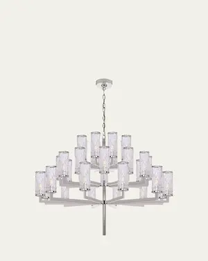 VISUAL COMFORT & CO. Liaison Triple Tier Chandelier Kelly Wearstler - Polished Nickel