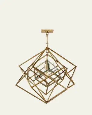 VISUAL COMFORT & CO. Cubist Small Chandelier Kelly Wearstler - Gold